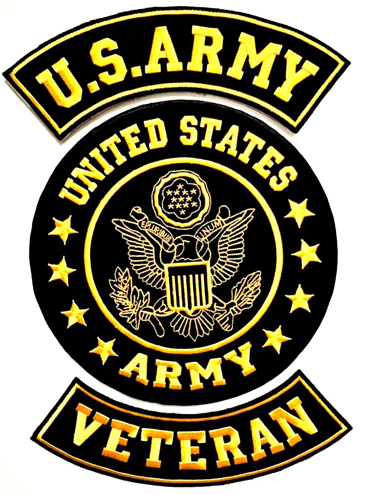 US Army Veteran Patches Set for Veterans Bikers Motorcycle Jacket or ...