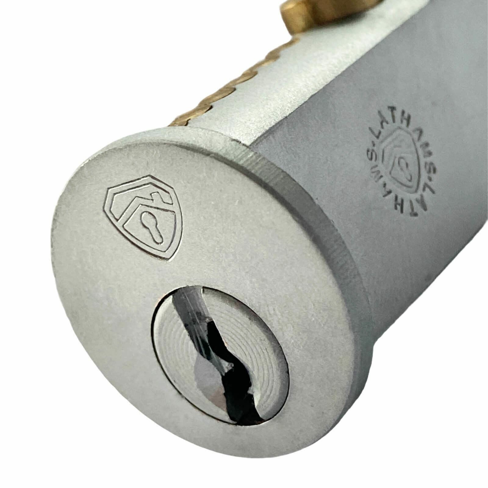 Pair of Roller Shutter Bullet Locks - Round Face Security Pin Lock (Key ...