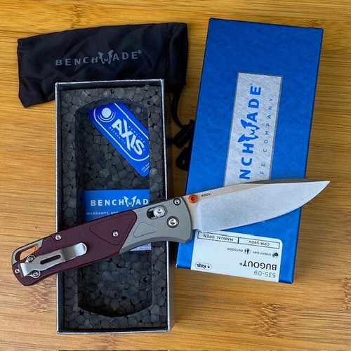 Benchmade Knife Bugout 535-09 / CPM-S90V / Redstone Richlite ...