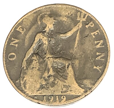 # C7345 GREAT BRITAIN COIN, LARGE PENNY 1919-H | eBay