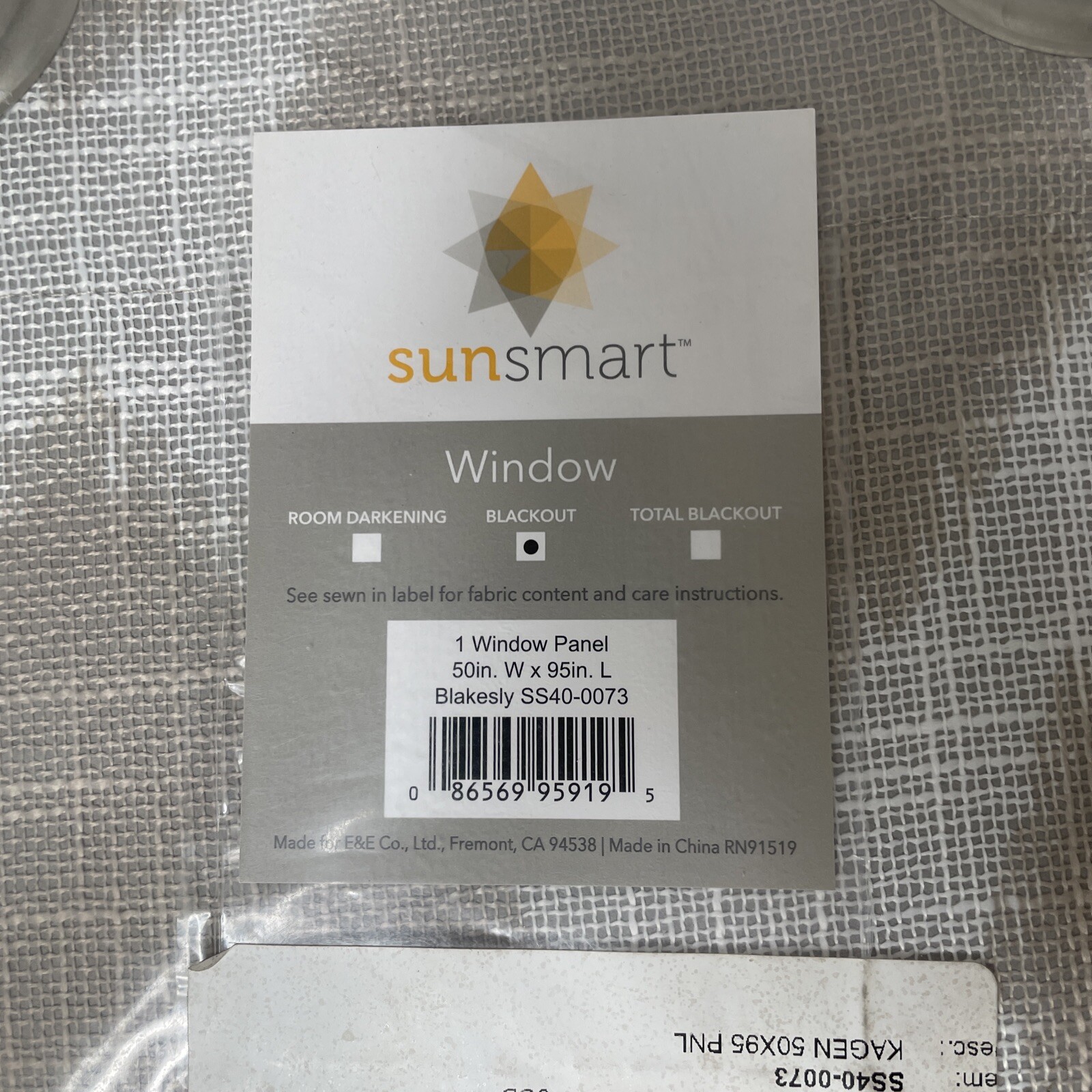 2 - Panels SUNSMART Blakesly Blackout Curtain Patio Window 50x95 Gray ...