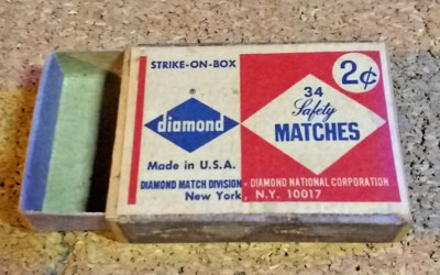 Vintage 2-cent "DIAMOND" 34 Safety MATCHES...Empty Matchbox | eBay