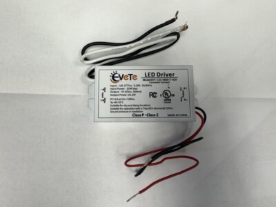 600mA LED Driver Constant Current, Power Supply Driver, 120Vac 60Hz ...