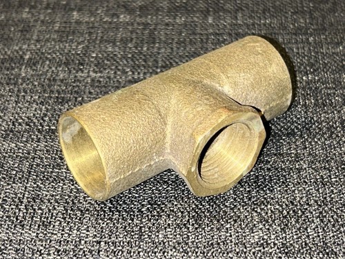 NIBCO 3/4”C X 3/4”C X 1/2”F Cast Bronze Tee | eBay