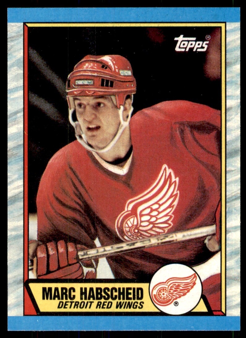 1989-90 TOPPS MARC HABSCHEID RC DETROIT RED WINGS #151 | eBay