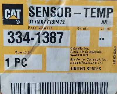 CAT OEM P/N: 334-1387 WATER TEMP SENSOR | eBay