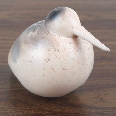 Handmade Ceramic Sandpiper Bird Figurine Decoration Stiles In Clay 7"L ...