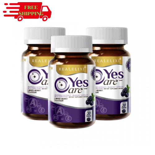 3x Yes Care eye care dietary supplement marigold extract lutein 30 ...