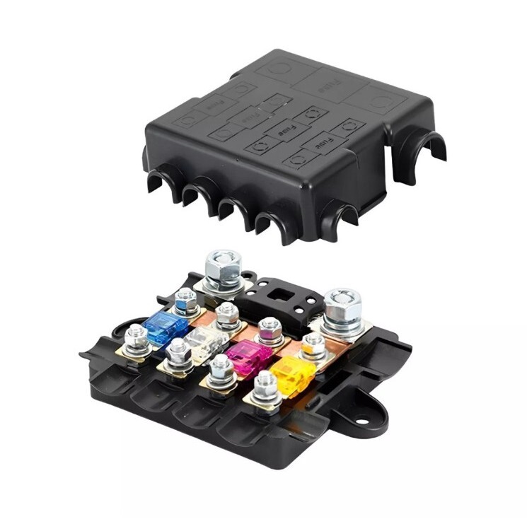 5 Way Car Fusebox Bolt Down Fuse Block Holder Panel 12V/24 V 4x4 | eBay ...