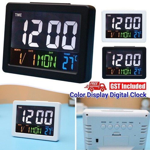 Digital Home Large Big Jumbo LED Wall Desk Clock With Calendar ...