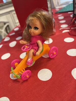 Vintage Mattel Liddle Kiddles ANNABELLE AUTODIDDLE Doll, Outfit, Car | eBay