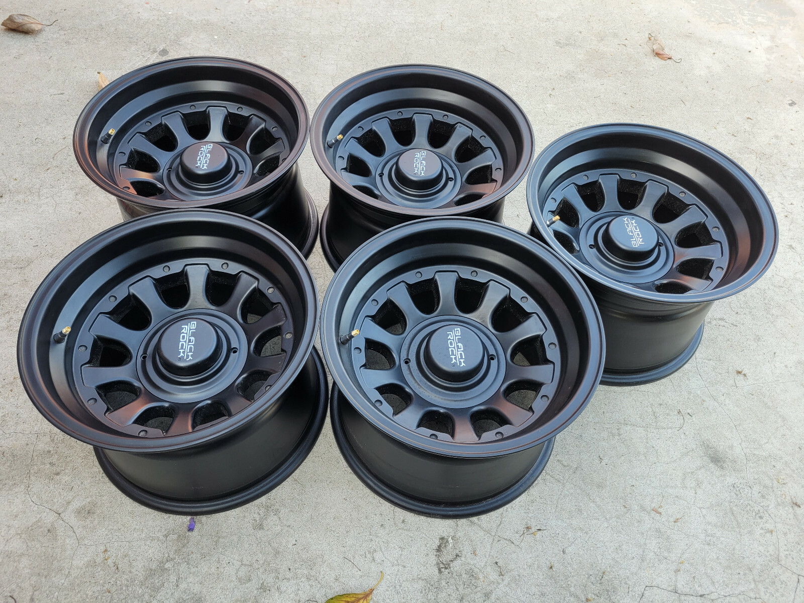 15x10 Black Rock Type D 909B 5x5 5x5.5 Chevy OBS Crawler Eagle Alloy Wheel