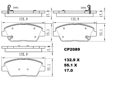 Premier Ceramic Brake Pads To Suit Bendix DB2089 DB2089 | eBay