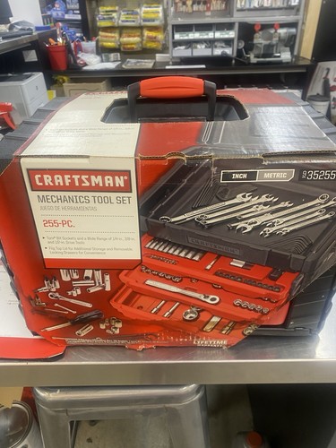 Sears Craftsman NOS USA 255pc Mechanics Tool Set 35255 Socket Ratchet ...