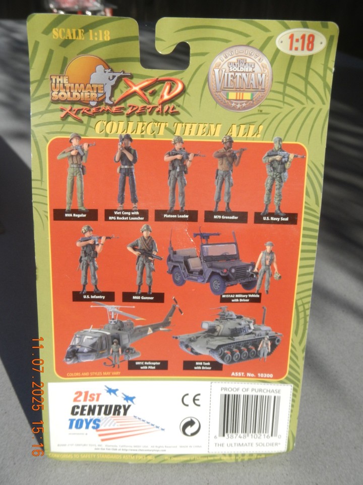 1:18 21st Century Toys Ultimate Soldier Vietnam War Viet Cong with RPG ...