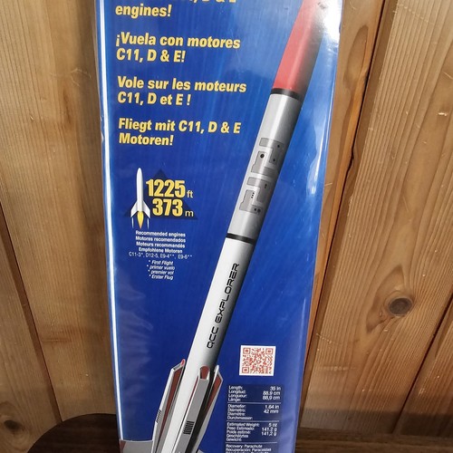 ESTES Flying Rocket Model Kit QCC EXPLORER Skill Level 4 New Sealed NOS ...