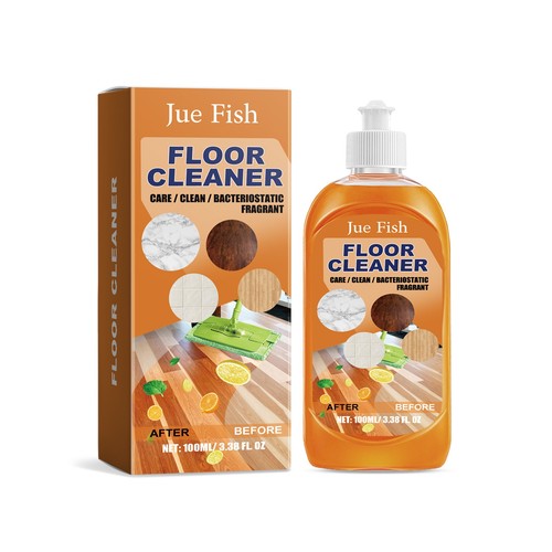 100ml Jue-Fish Powerful Decontamination Floor Cleaner Wood Floor Tile ...