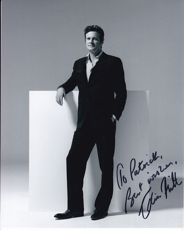 COLIN FIRTH Signed Autographed 8x10 Photograph - To Patrick FULL ...