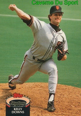 517 KELLY DOWNS SAN FRANCISCO GIANTS TOPPS BASEBALL CARD STADIUM CLUB ...