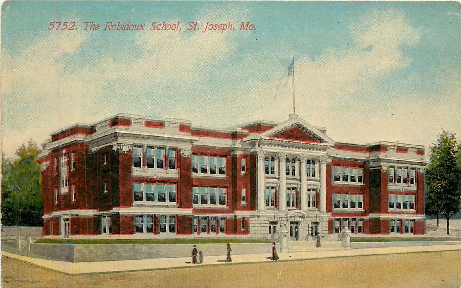 Missouri, MO, St Joseph, Robidoux School 1910's Postcard | eBay