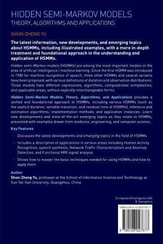 Hidden Semi-Markov Models : Theory, Algorithms and Applications by Shun ...