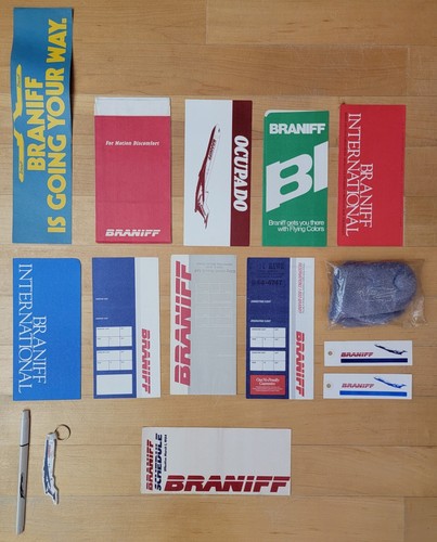 BRANIFF INTERNATIONAL AIRLINES - MEMORABILIA LOT - 16 ITEMS | eBay