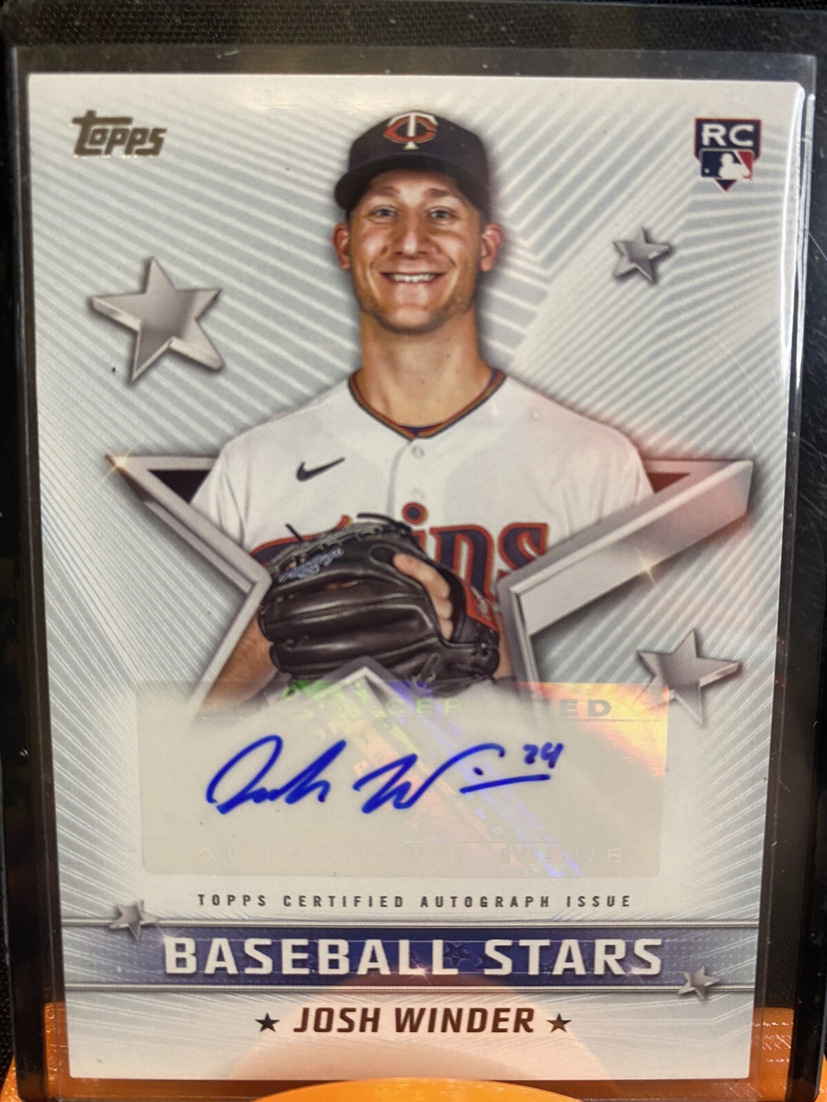 2022 Josh Winder Topps Update Baseball Stars Auto #BSA-JWI RC Rookie ...