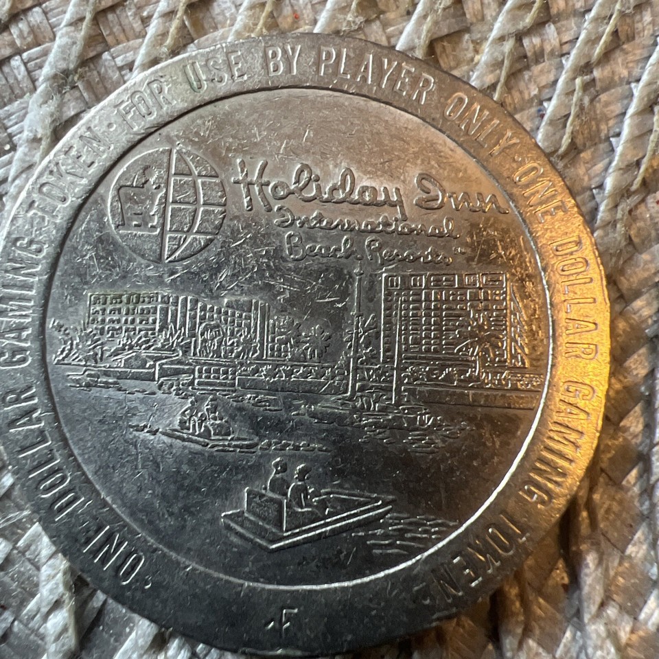 HOLIDAY INN ARUBA 1980 SLOT COIN / 44 YEARS OLD / WOW / CHECK IT OUT ...