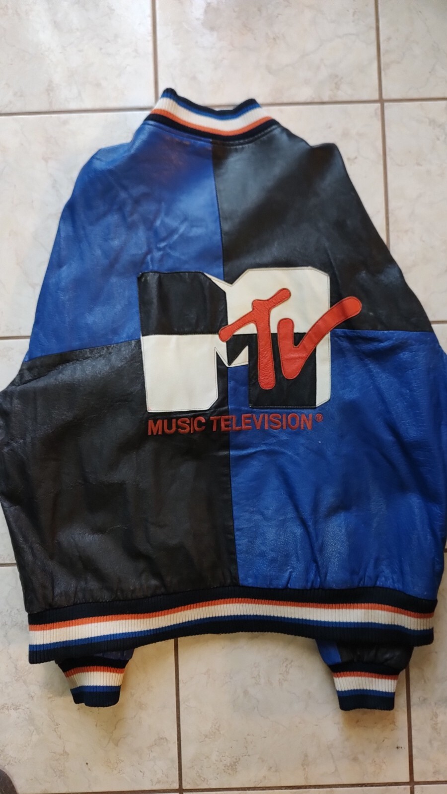 Vintage 1992 MTV Leather Jacket Music Television, Men… - Gem