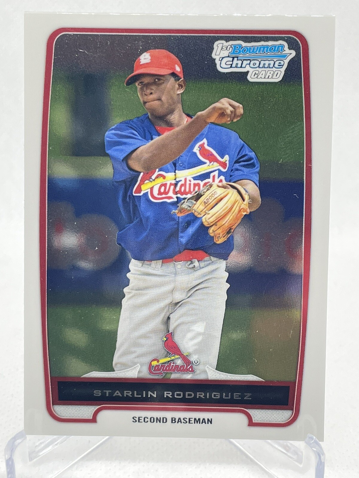 2012 Bowman Chrome Starlin Rodriguez 1st Bowman Card Cardinals Baseball ...