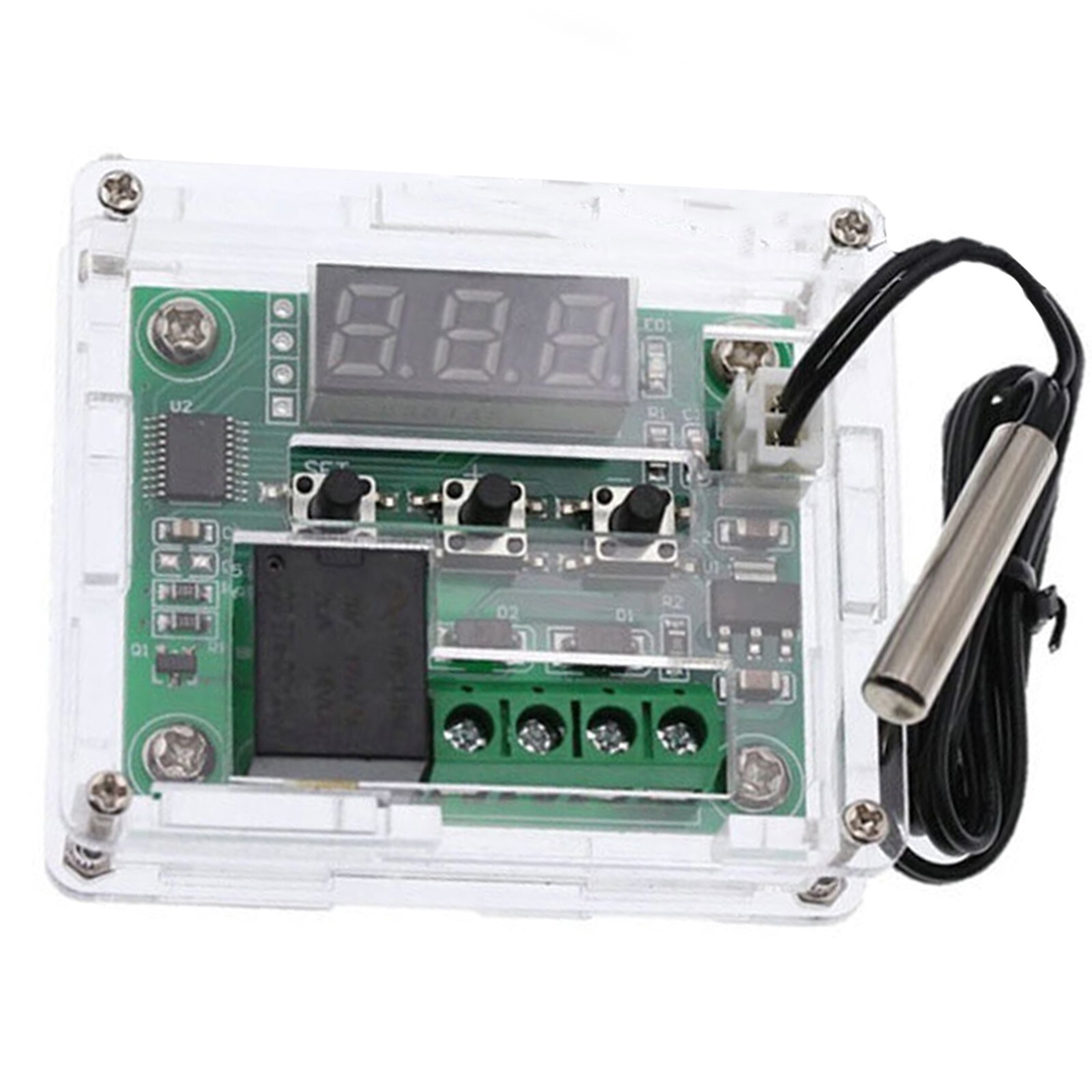 Thermostat Sensor Temperature Controller Digital Display Module W1209 1 ...