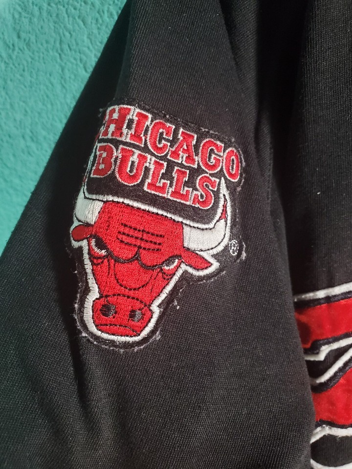 Vintage 90s Chicago Bulls Baseball Starter Jersey Black Size XL | eBay