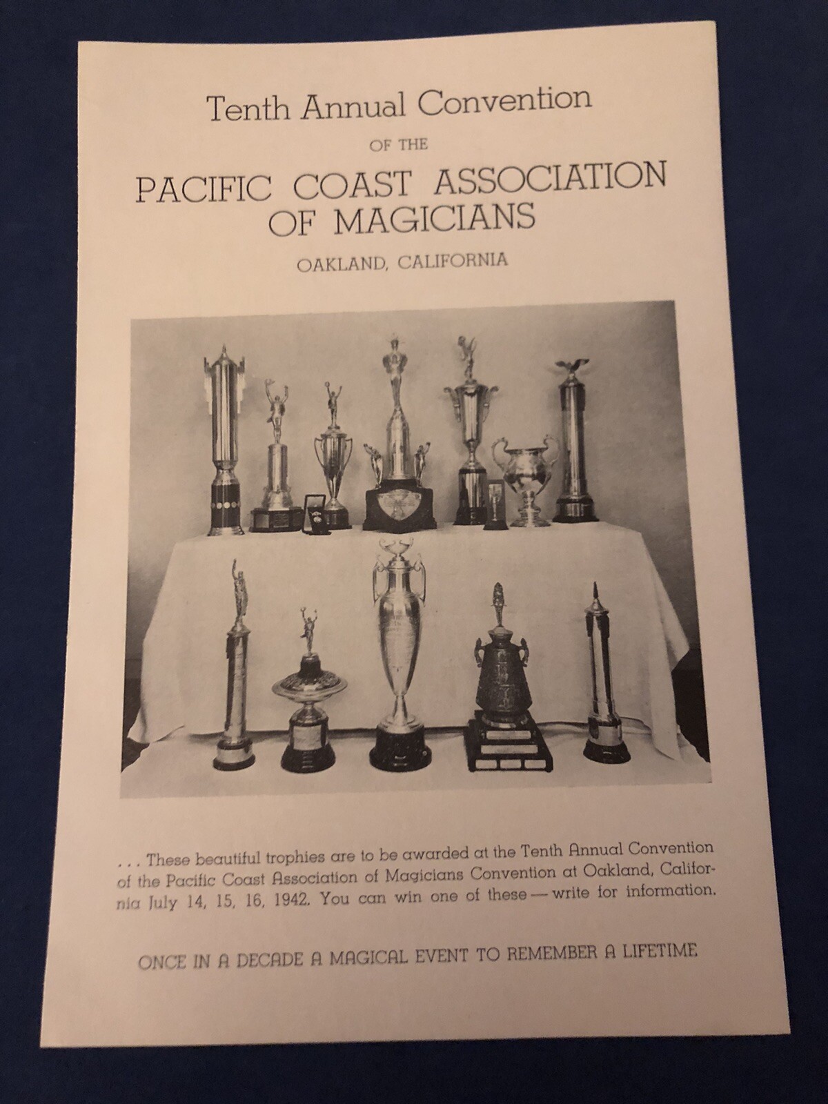Rare Magic - Pacific Coast Association Of Magicians 1942 Convention ...