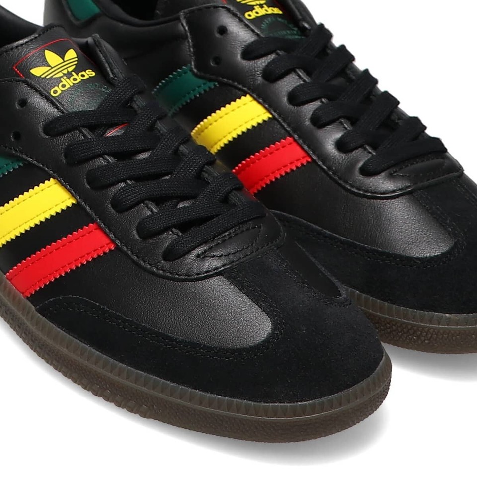 adidas Samba OG Sneakers Jamaica Rasta Retro Black Trainers Originals ...