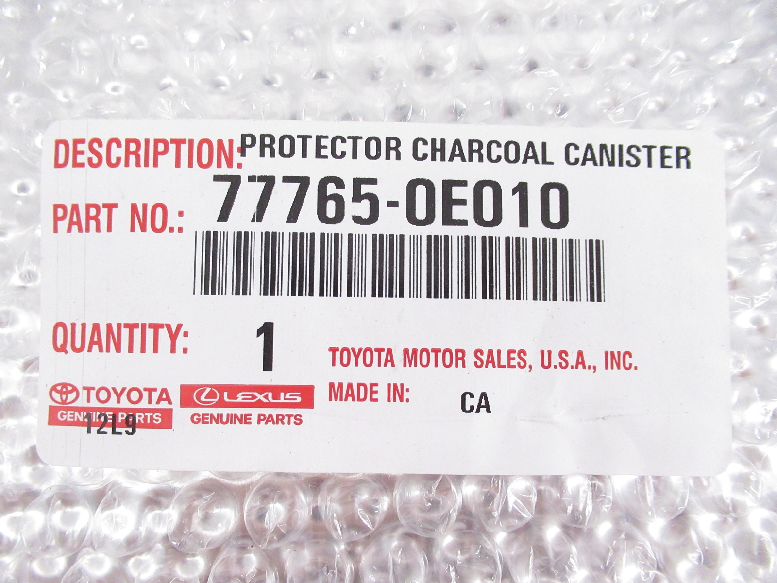 Genuine OEM Toyota 77765-0E010 Charcoal Canister Shield 14-17 ...