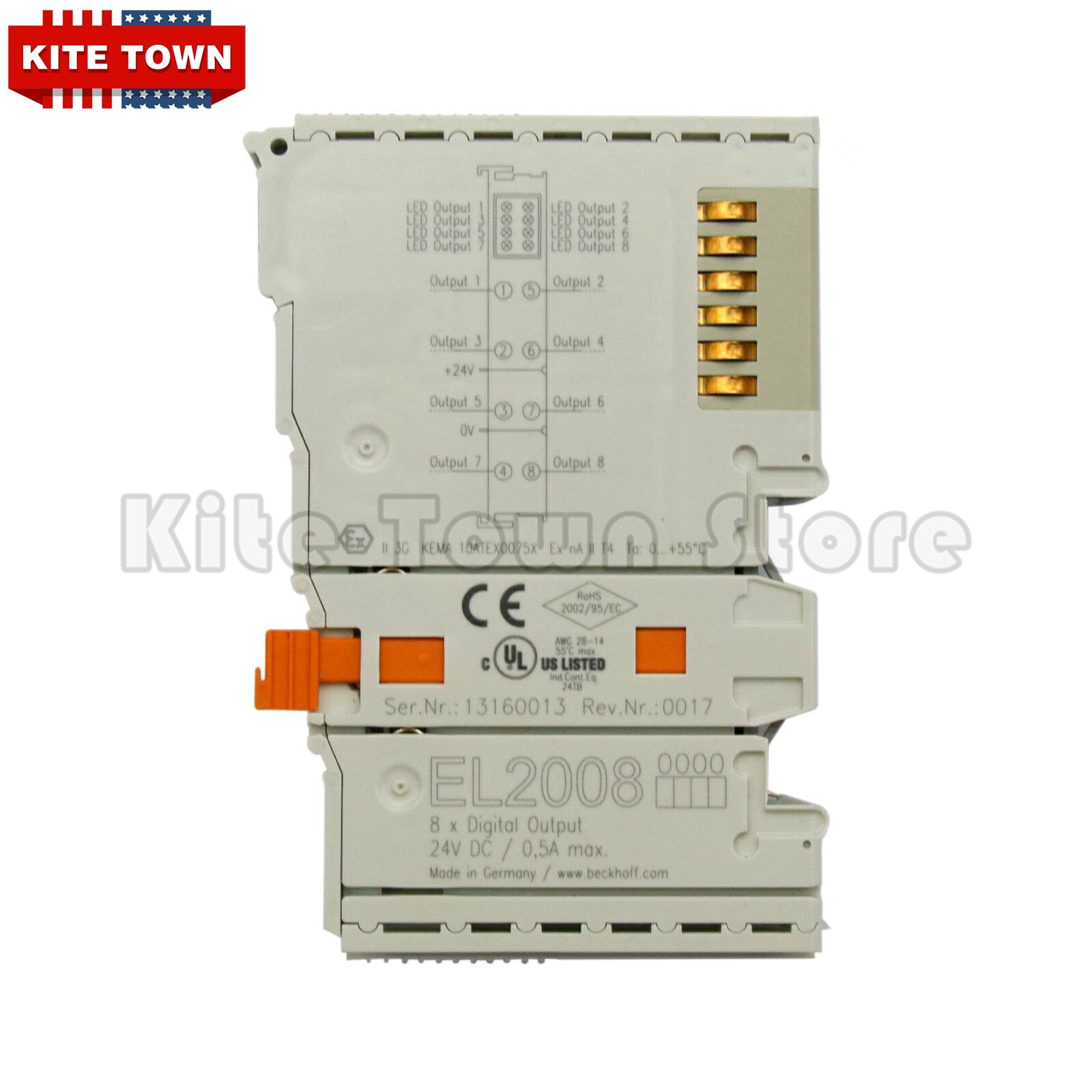 EL2008-0000 BECKHOFF EtherCAT Terminal 8-channel digital output 24VDC 0 ...