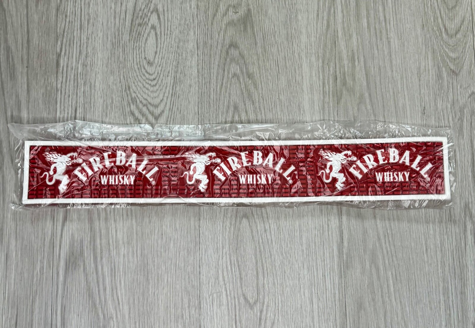 Fireball Whiskey Bar Mat 23.5x 3.5 NEW, Spill mat man cave home bar ...