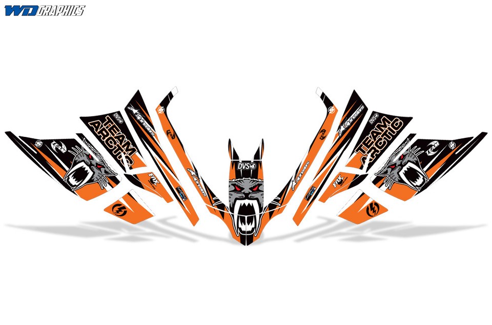 SLED Graphic Stickers Decals For Arctic Cat F Series Z1 ALL YEARS TEAM ...