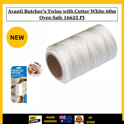 Avanti Butcher's Twine with Cutter White 60m Oven Safe 16625 PI Free ...