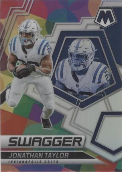 2022 Panini Mosaic - Swagger Mosaic Silver Prizm #SW-8 Jonathan Taylor ...