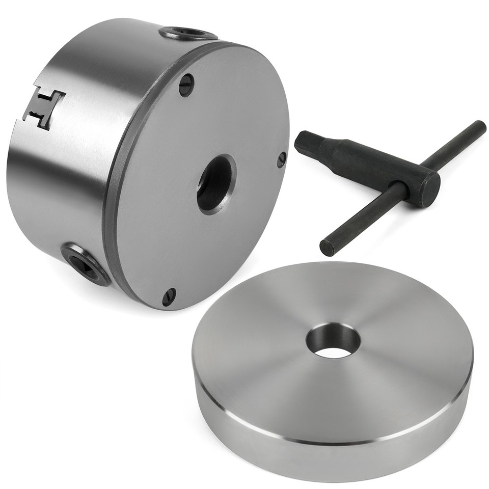 3 Piece Hubless Quick Chuck Adapter Set For 1" Arbor Brake Lathes 70040 ...