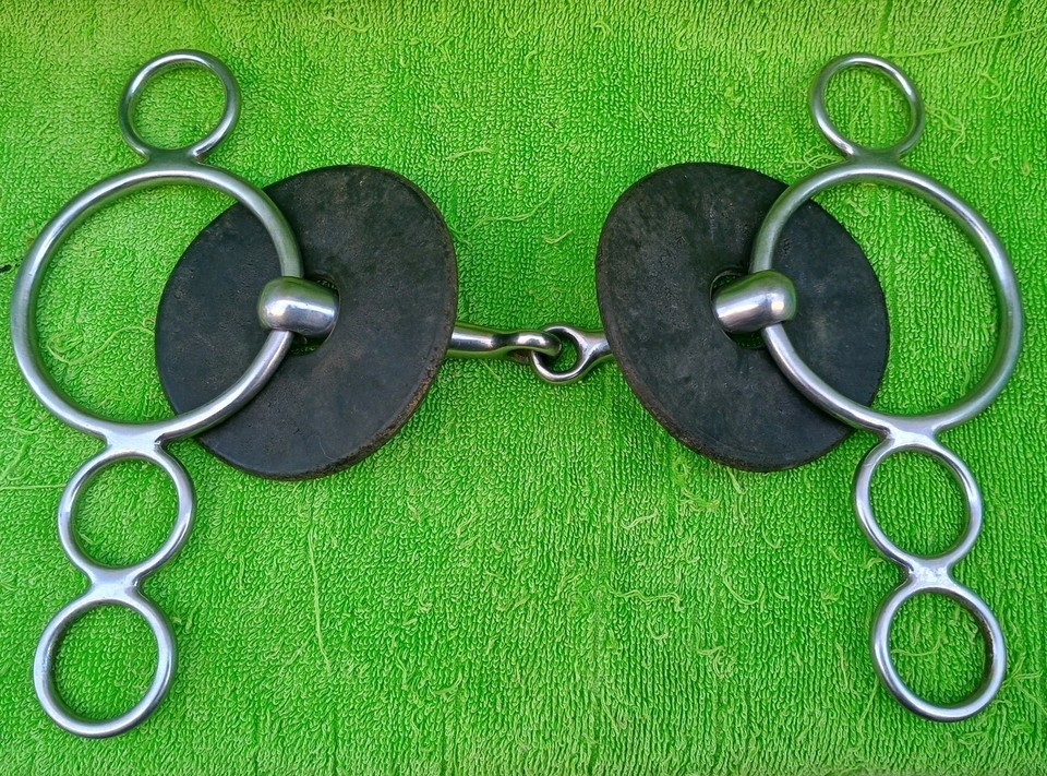5" Dutch Gag With 3 Rings & Rubber Mouth Guards | eBay