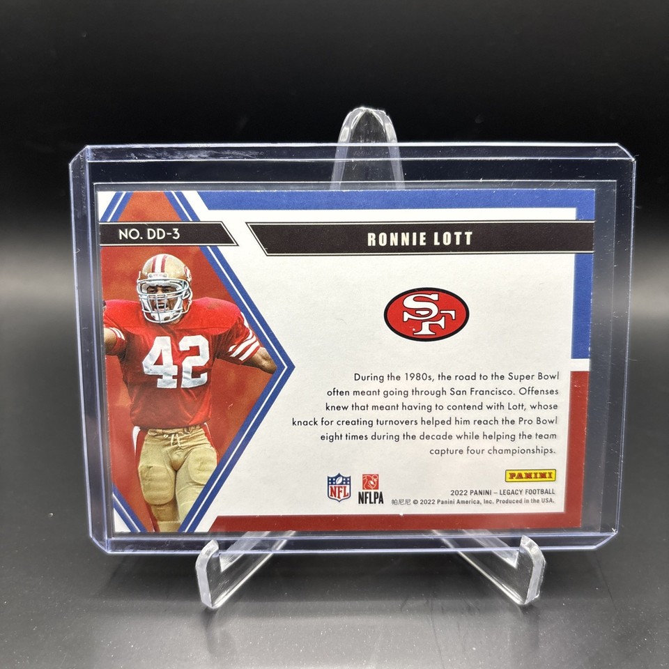 2022 Panini Legacy Ronnie Lott 49ers Decade of Dominance Violet /10 | eBay
