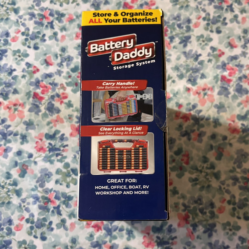 Battery Daddy 180 Storage System Caddy Organizer with Case and Tester ...