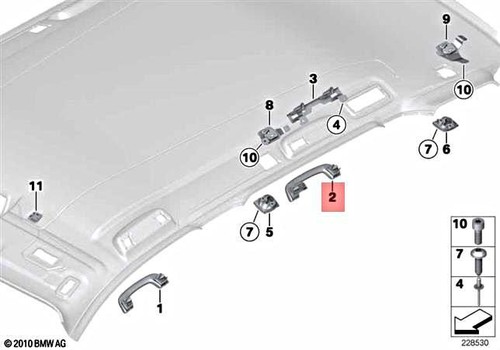 Genuine BMW X3 F25 X3 18d 20dX 20i 20iX 28dX 28i Handle Rear Left ...