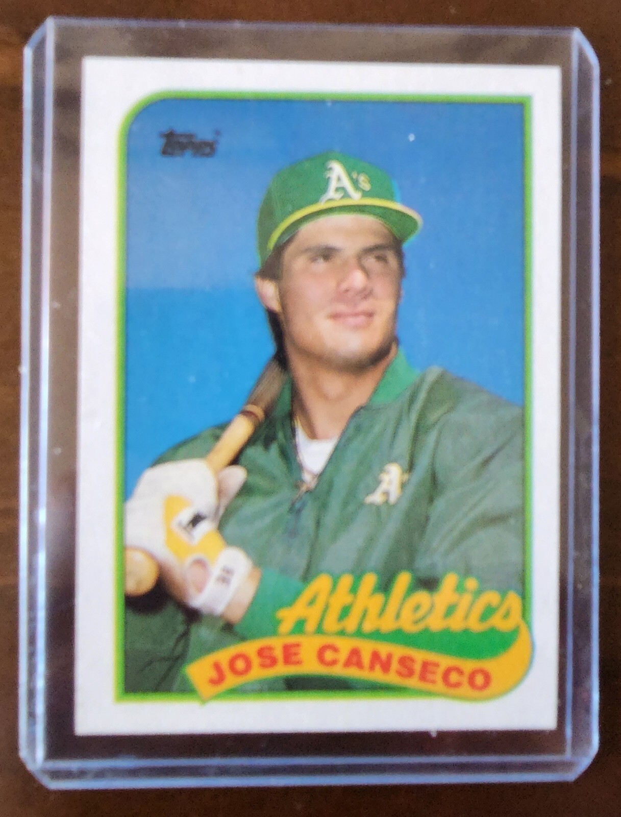RARE Topps ERROR CARD JOSE CANSECO 1989 TOPPS #500 Partial Cutoff Stats ...
