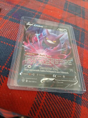 Pokémon TCG Crobat V Darkness Ablaze 104/189 Holo Ultra Rare | eBay