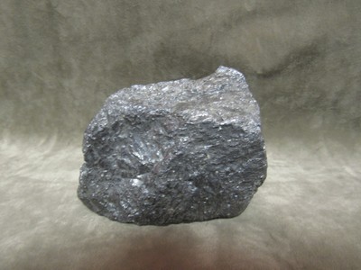 Vintage 15 Million Year Old Rock/Ore Specimen Paperweight Shiny Gray ...