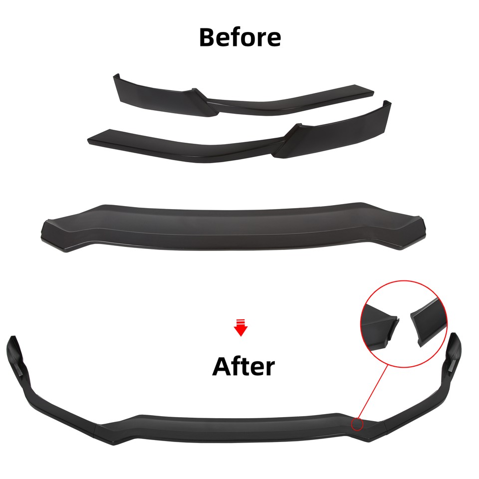 Front Bumper Lip Spoiler Splitter For Nissan Maxima Sedan 4-Door 2016 ...