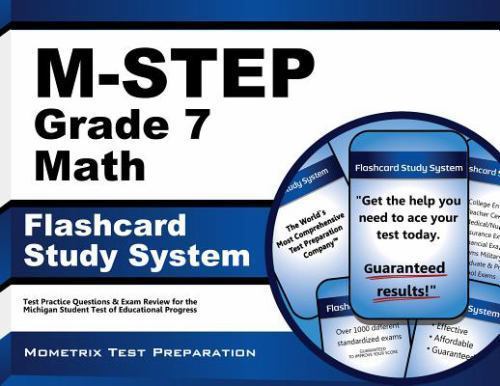 M-STEP Grade 7 Mathematics Flashcard Study System : M-STEP Test ...